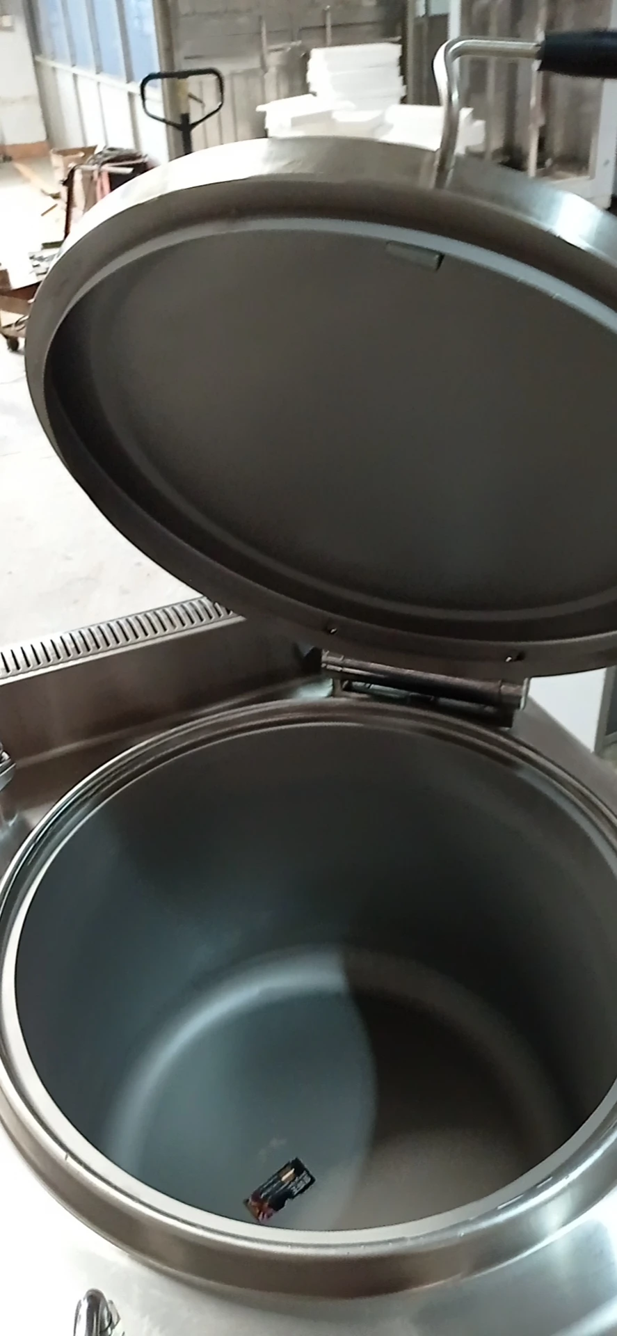 Stainless Steel Boiling Pans With 150 Liters Steam Jacketed Kettle Gas ...