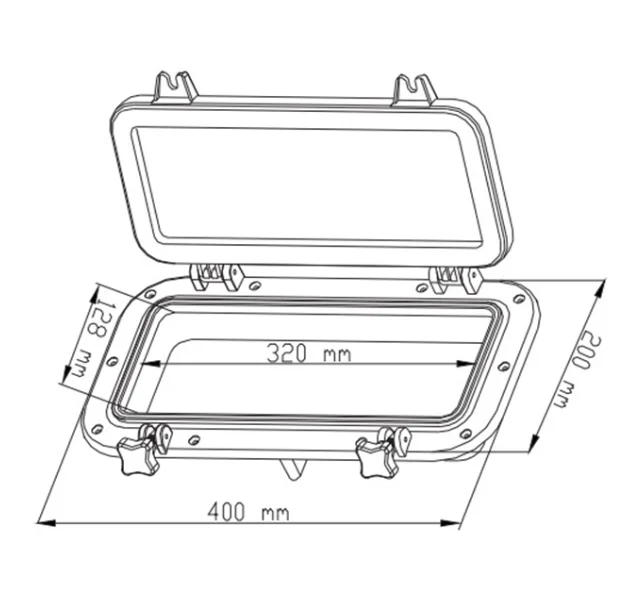 Marine Hardware Porthole Cover Rectangular Shape Decorative Portholes ...