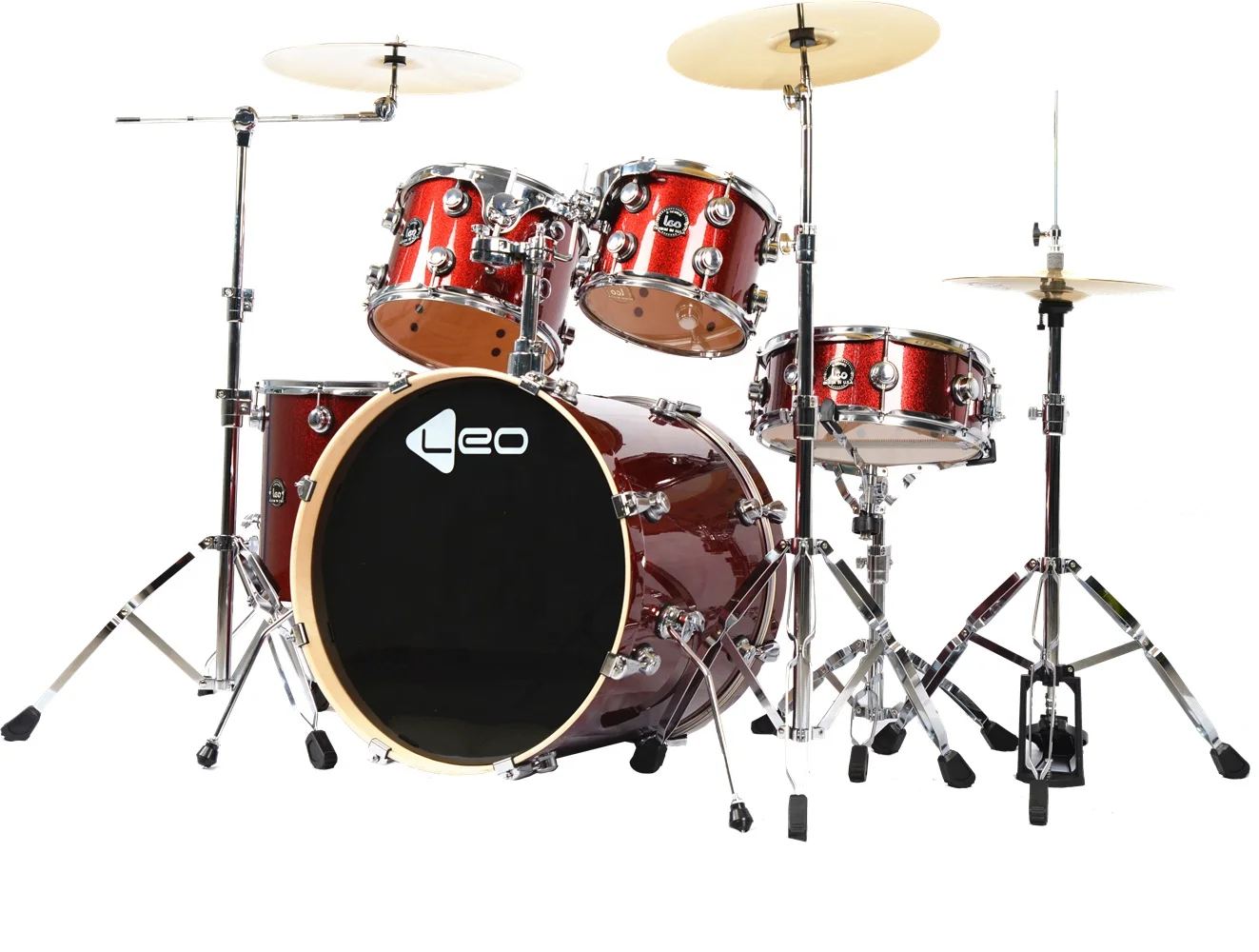Musical Percussion Drums 5 Piece Drum Kit With Cymbals Drum Sticks ...