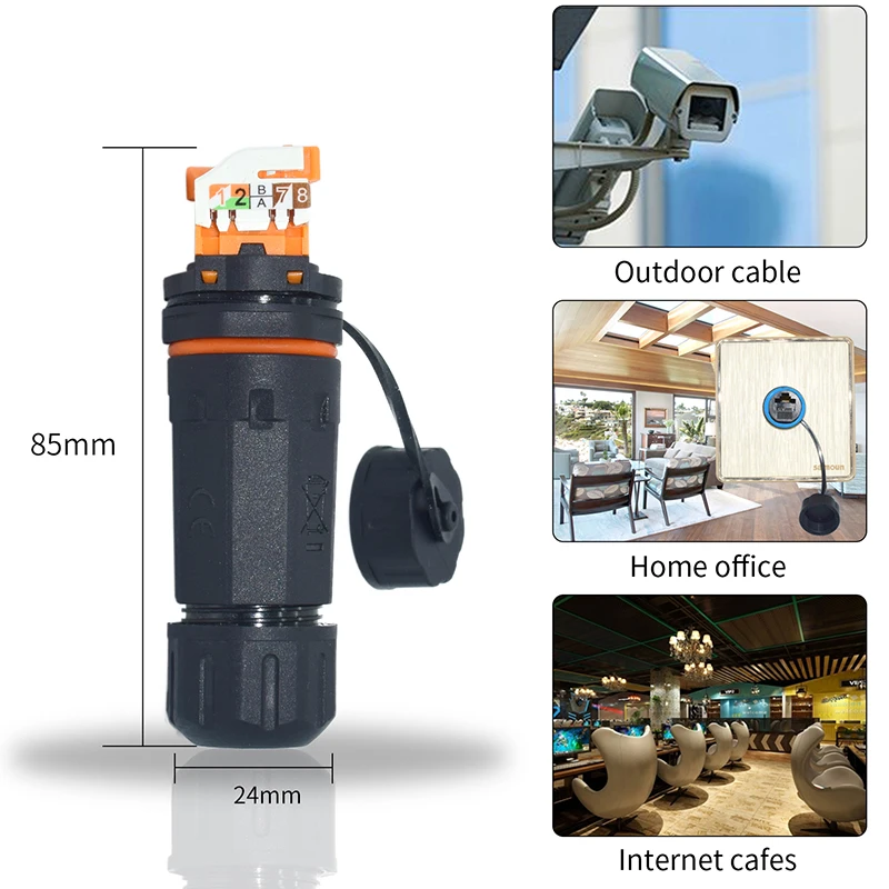 Yxy Network Rj45 Connector Cat6a Jack Keystone Rj45 Panel Type 8p8c ...