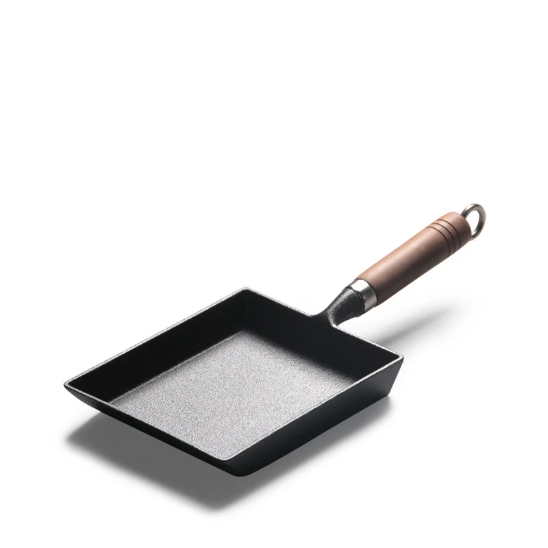 Japanese Tamagoyaki Pre-seasoned And Non-stick Cast Iron Frying Pan ...
