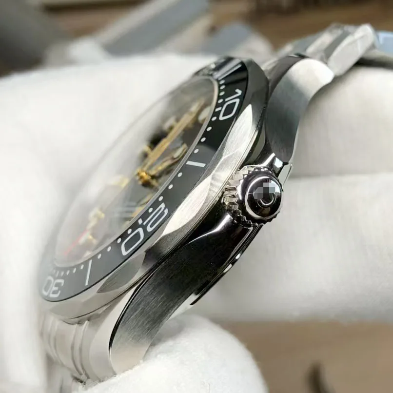 007 Luxury Mechanical Diver Watch 42mm Black 8800 Movement 300m ...