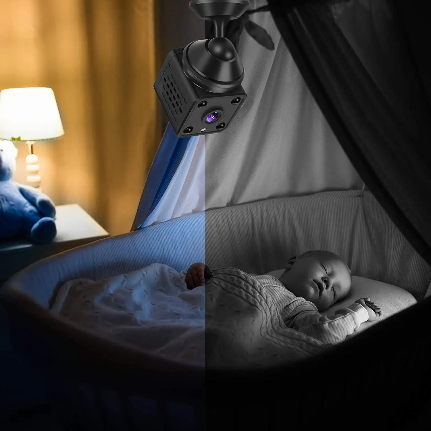 HD 1080P Night Vision Mini Camera Wifi Smart Home IP Wireless Security ...