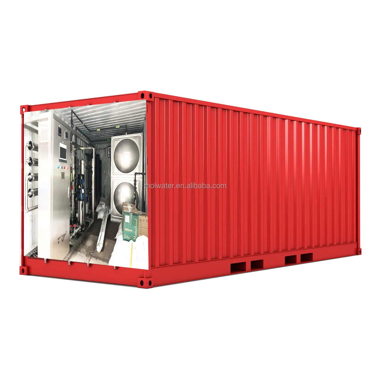 20ft And 40ft Containerized Mobile Trailer Water Treatment System With ...