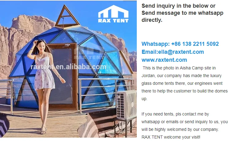 Fiberglass Igloo - Transparent Dome Tent for Winter Glamping