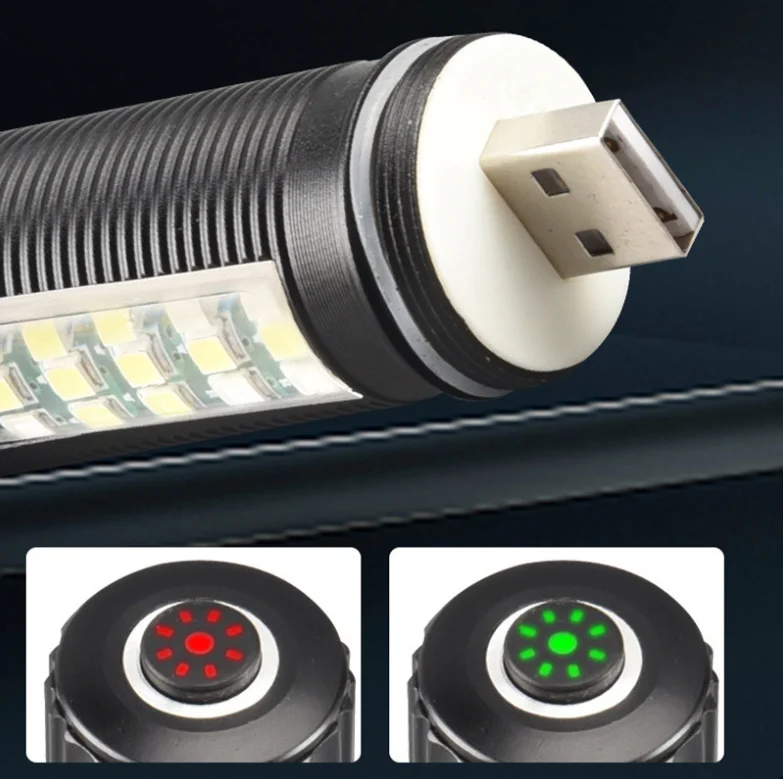 Smd Outdoor Emergency Led Flash Torch Lighting Camping Hunting 2 In 1 ...