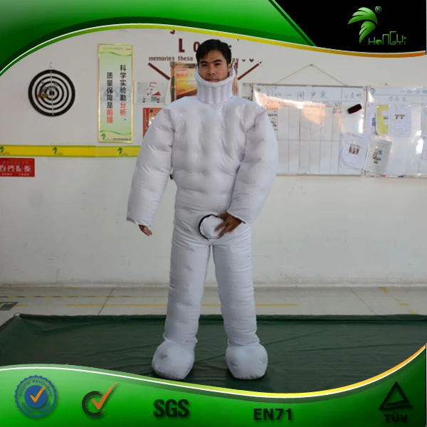 Hongyi Soft Inflatable Airtight White Suit Inflatable Sexy Man Suit ...