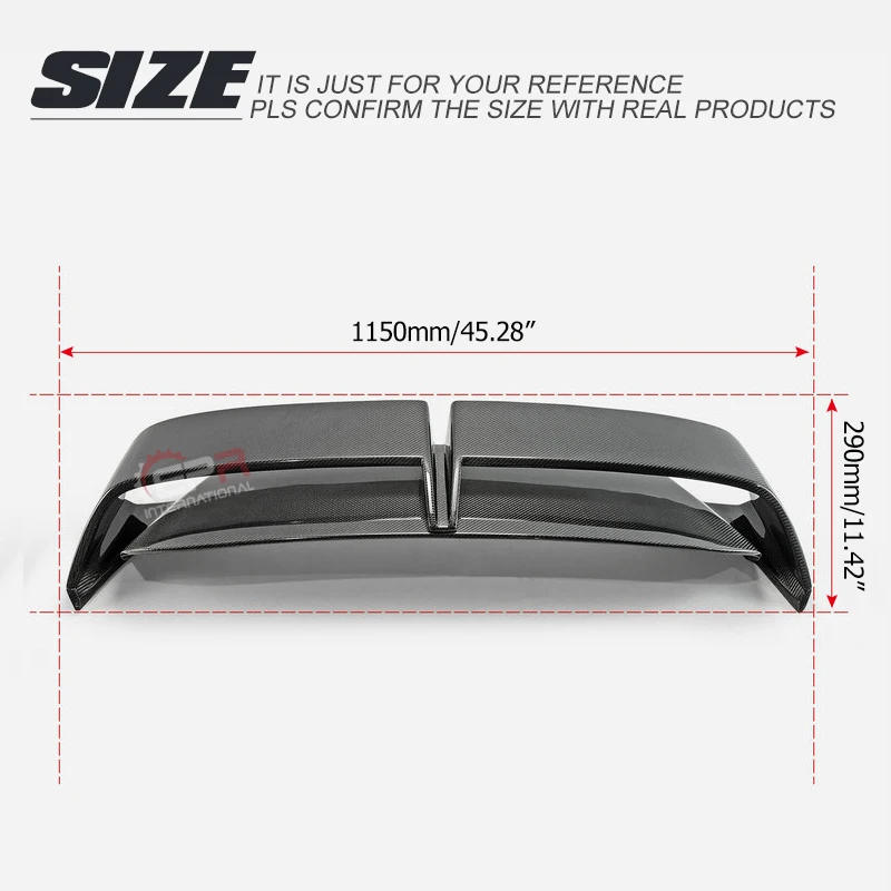 F55 F56 Mini Cooper GP3 Style Carbon Fiber Rear Trunk Spoiler