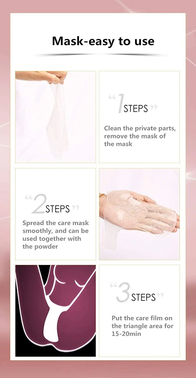 Vagina Mask Private Parts T Shape Mask Patch Skin Pink Lightening For ...