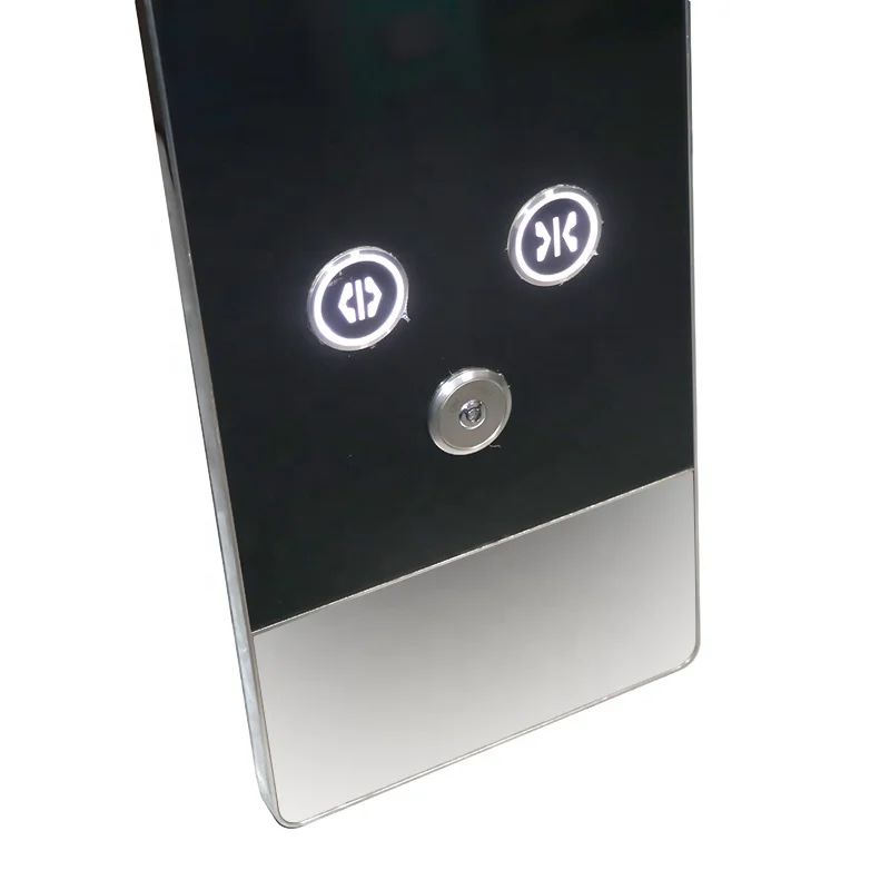 Smart Elevator Glass Wall Mounted COP LOP Elevator Parts Push Buttons ...