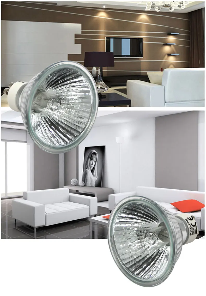 Philips Gu10 Halogen Reflector Cup Light Thick Glass Halogen Tungsten ...