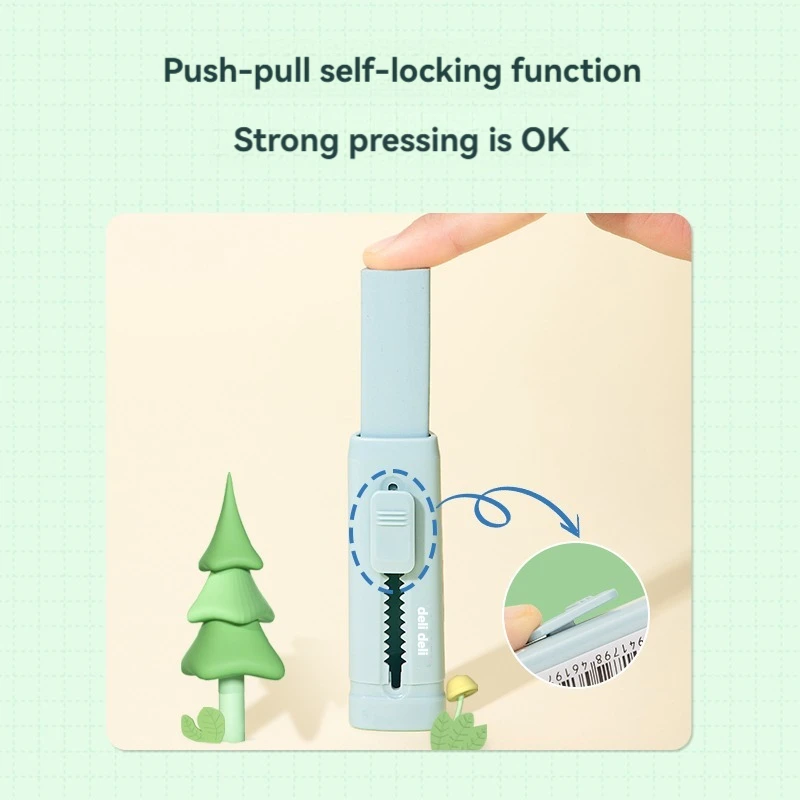 Deli Vp418 Push-pull Eraser Green Is Not Easy To Leave Marks And Less ...