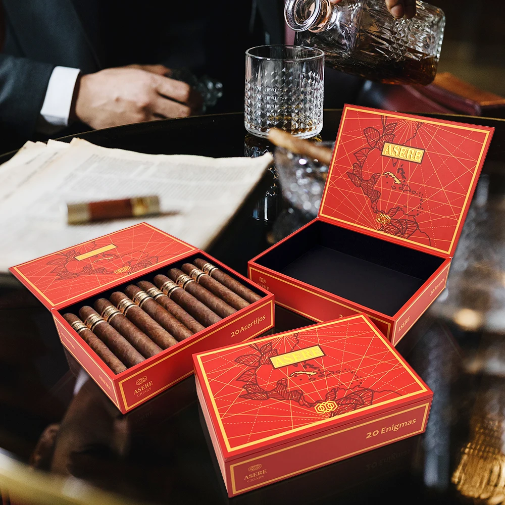 Luxury Custom Cigar Box Robusto Toro Packaging Mdf Wooden Paper ...