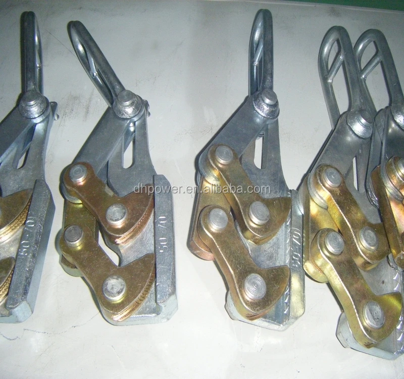 Dual Camera Earth Wire Gripper Alloy Steel 30KN Rated Load Dia 15 ...