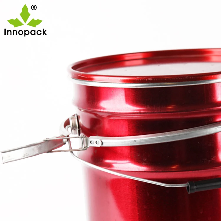 30L Lock Ring Tin Pails - Durable and Air-Tight Paint Buckets