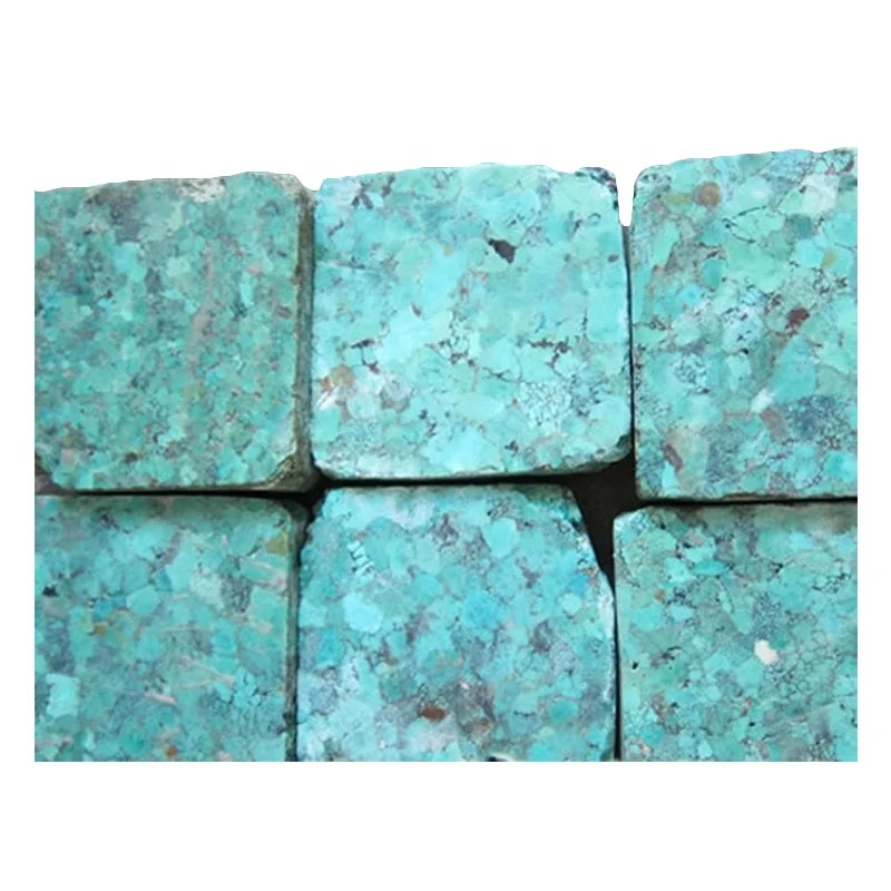 Blue Color Kingman Copper Compressed Turquoise Block Rough Wholesale