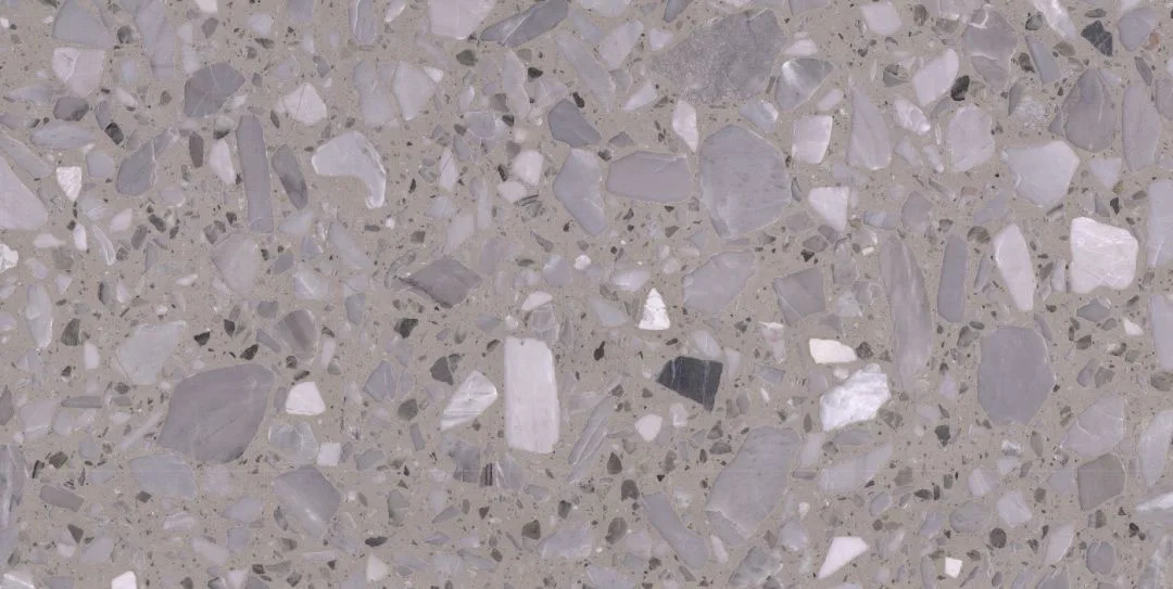 Artificial Marble Grey Inorganic Terrazzo Modern Style With Particles ...