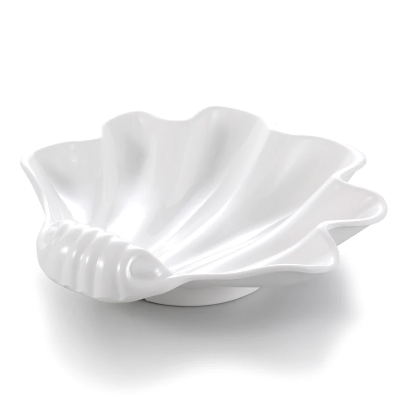 Shell Shaped Melamine Seafood Plates - Perfect for Parties