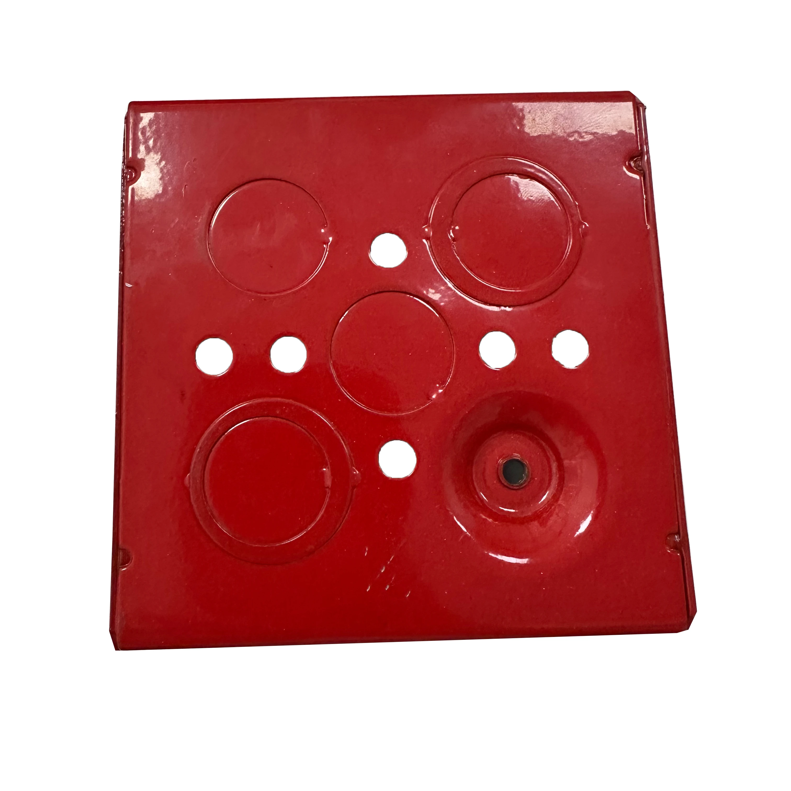 RED 4x4 square Galvanized -steel Electrical Metal Boxes 52171P-R ...