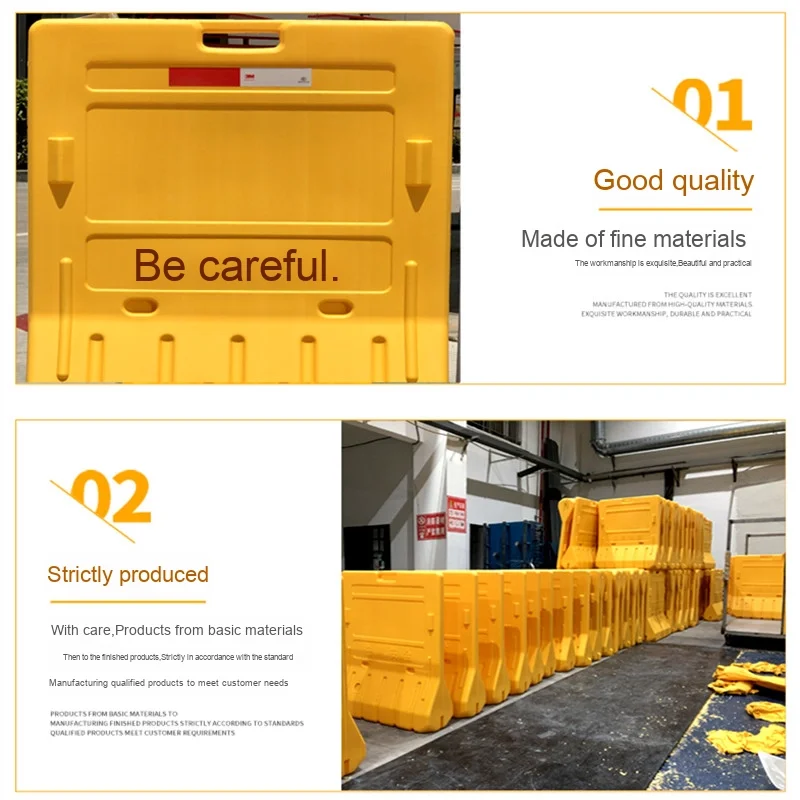 1.2m High Barrier Traffic Barrier New Material Plastic Guardrail Blow ...