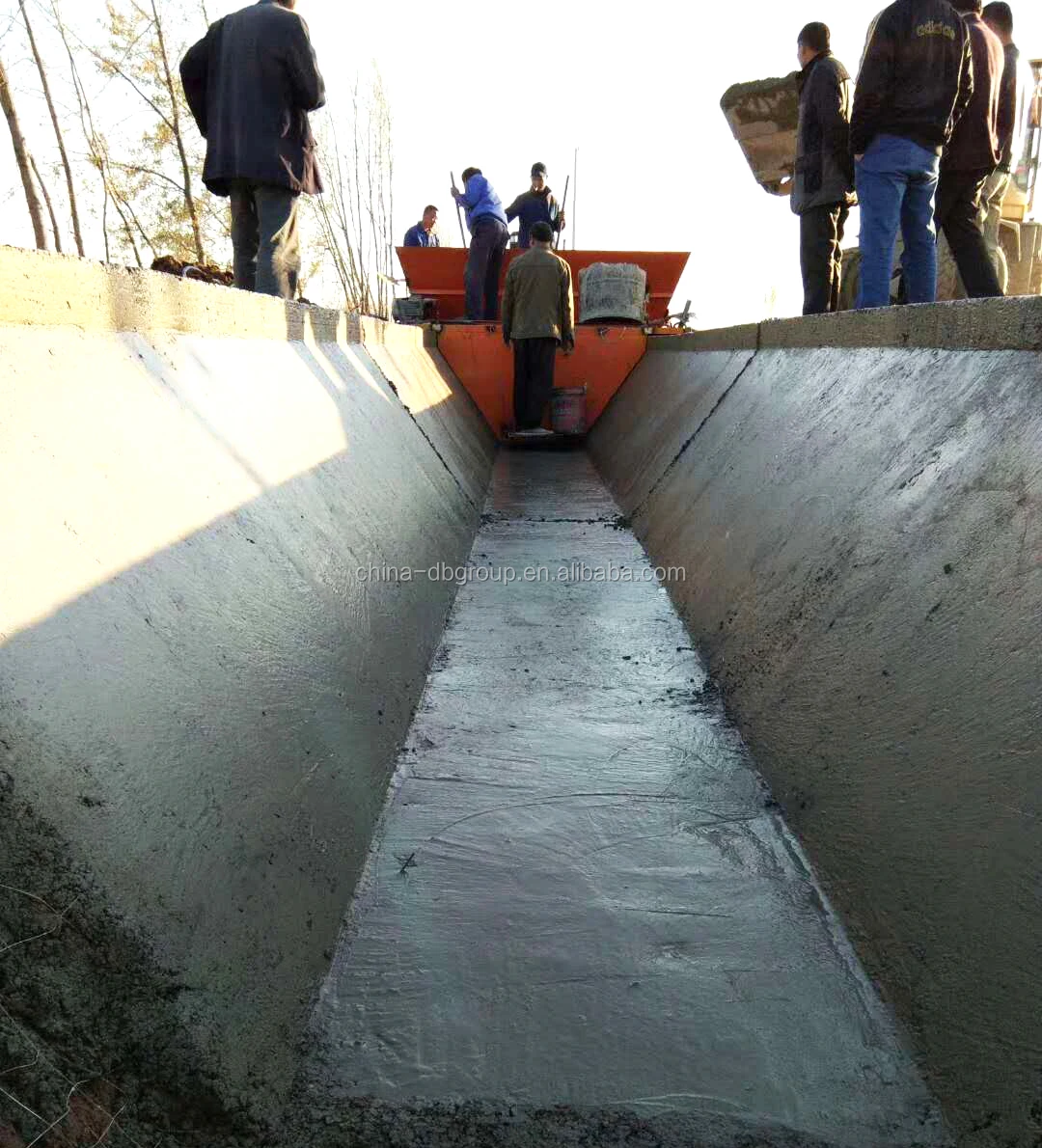 U Shape Water Canal Channel Making Draining Machine - Double Birds