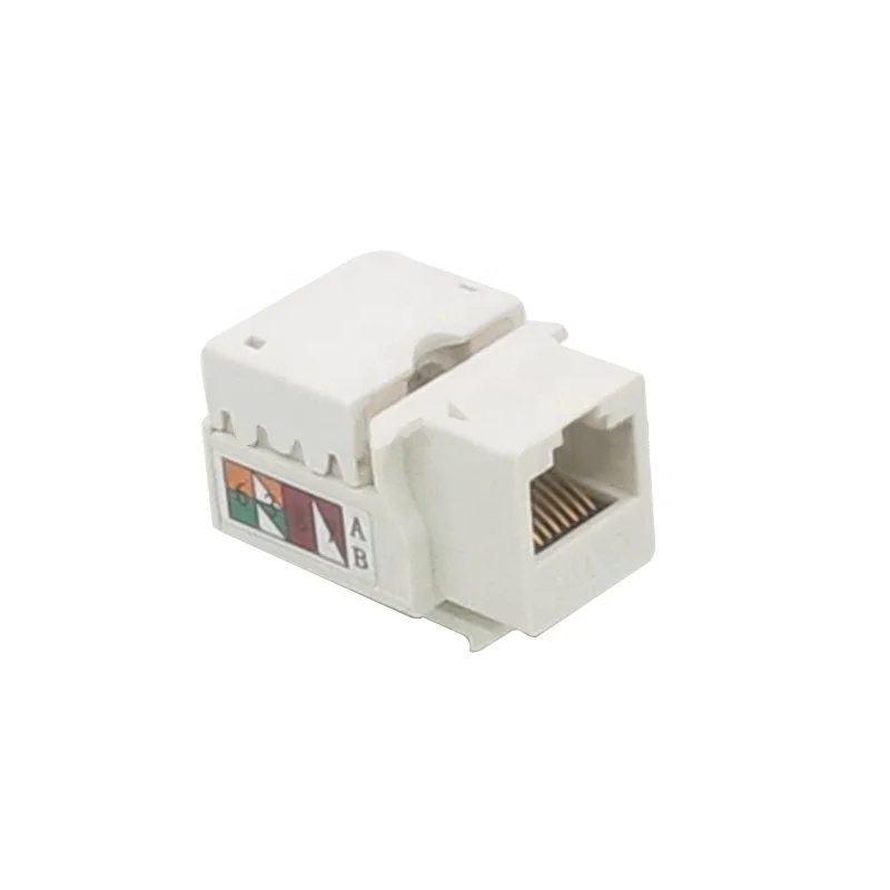 Rj45 Cat6 Connector Amp Model Female 90 Degree Utp/ftp Keystone Jack ...