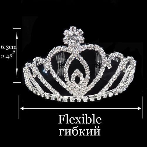 Princess Crystal Crown Headband Bridal Hair Accessories for Women Girls ...