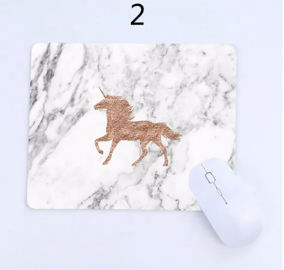 Rose Gold Mouse Pad Computer Notebook Gaming Mice Pads Marble Pattern ...