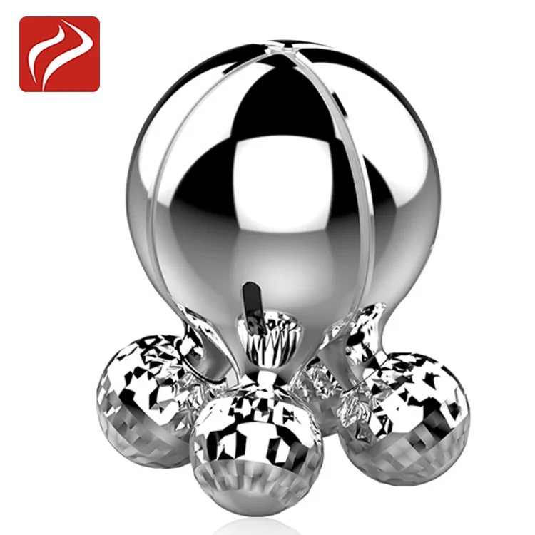 Einzigartig geformtes Metall-Silber massage gerät mit Massage kugeln ...