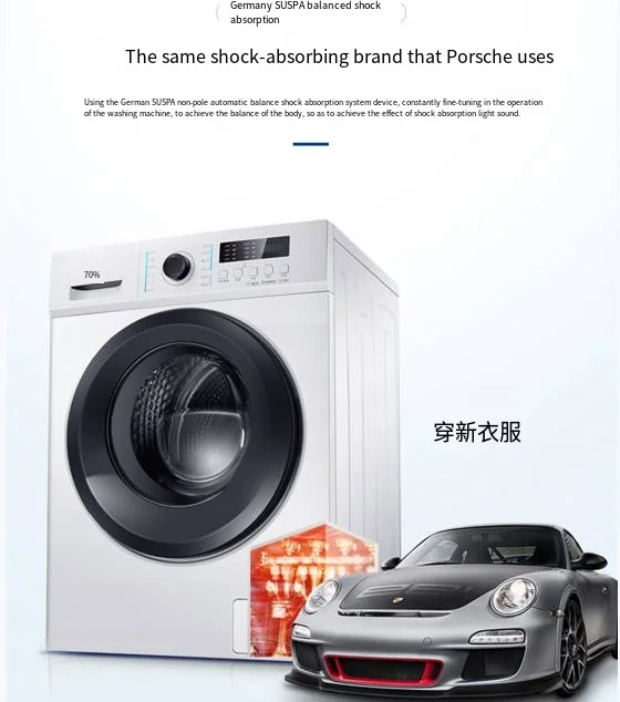 8KG Compact Front-Load Washing Machine Energy-Saving Automatic Roller ...