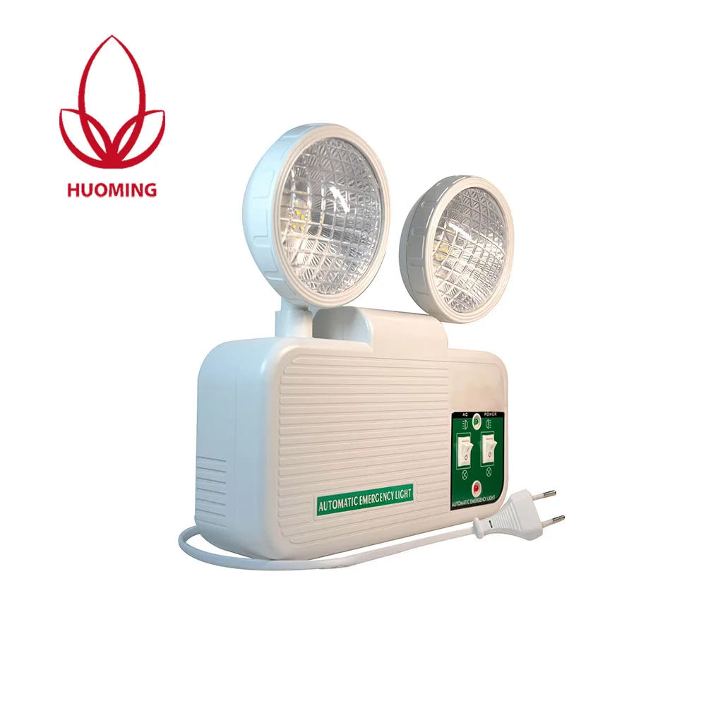 Wall Mounted Twin Spot Led Emergency Light With Nickel Cadmium Battery ...