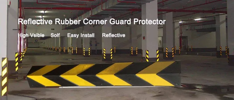Parking Lot System Rubber Wall Protector Corner Guard