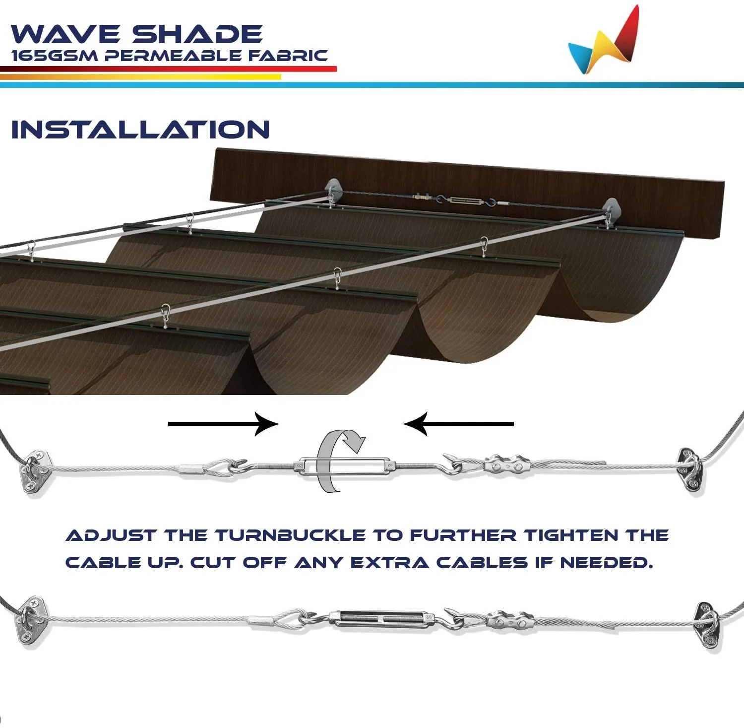 Retractable Fabric Canopy Pergola - UV Protection Shade