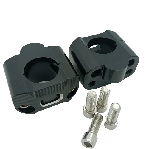 Universal Black Cnc Handlebar Fat Bar Risers Mount Clamp 22mm To 28mm Motorcycle Atv Quad - Buy ...
