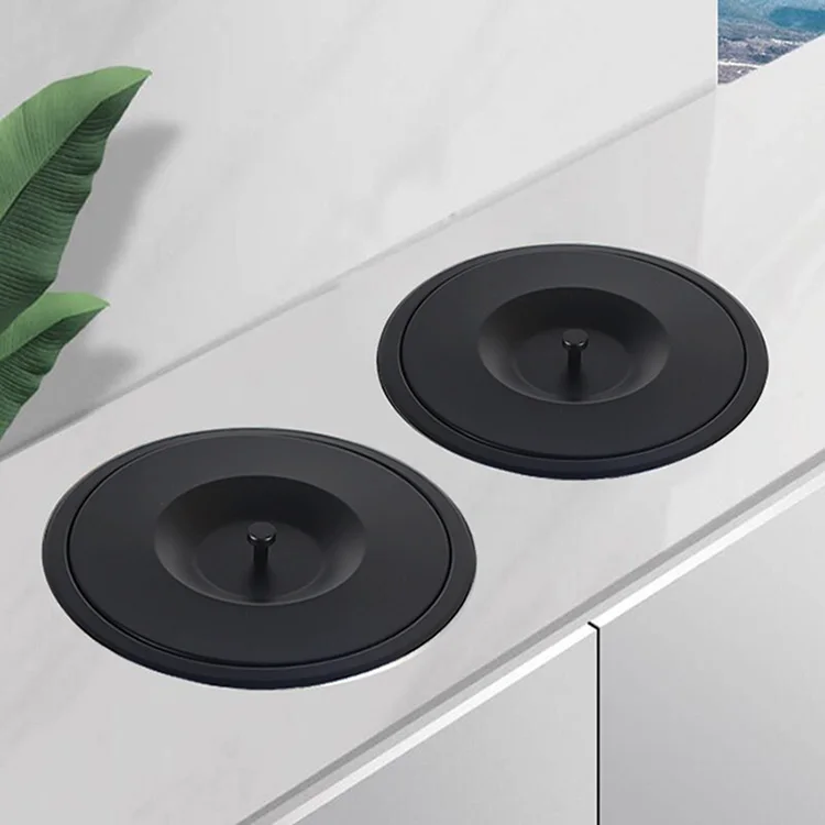 Kitchen Cabinet Waste Bin Countertop Dustbin Built-in Trash Can Conceal ...