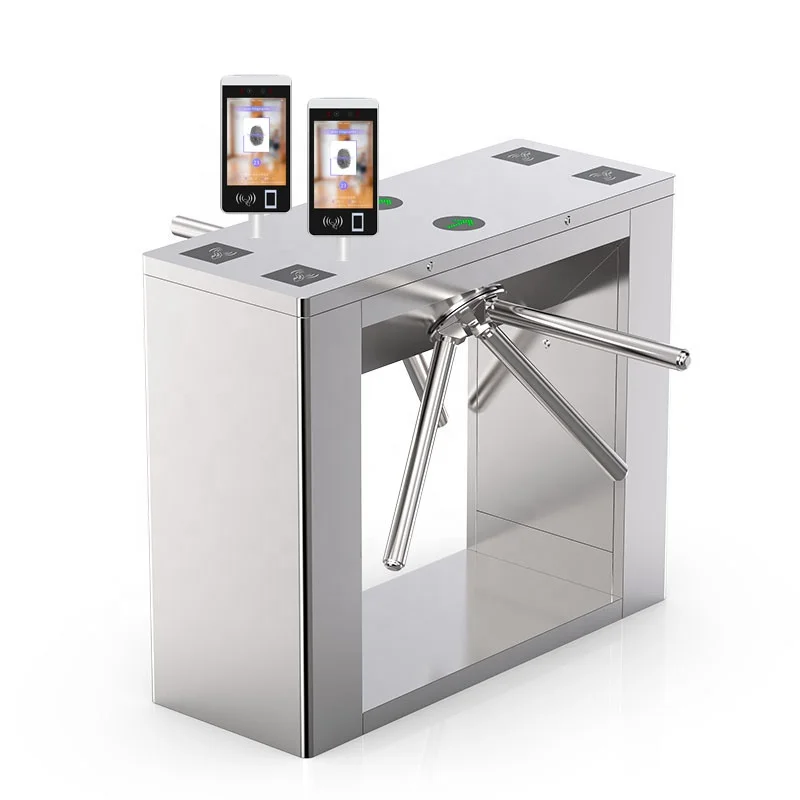 Two Lane Tripod Turnstile 304 Stainless Steel Double Motor Bridge ...