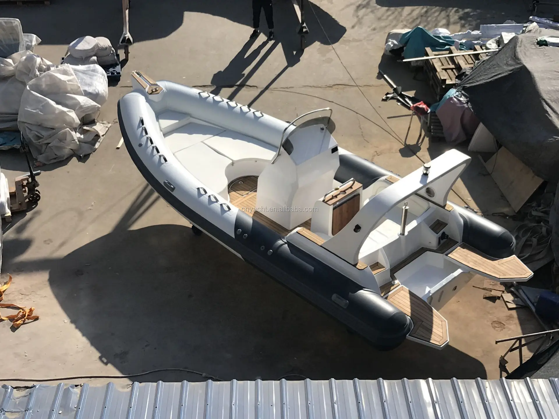 22ft RIB 680 Orca Hypalon Rigid Fiberglass Hull Inflatable Boat for Sale