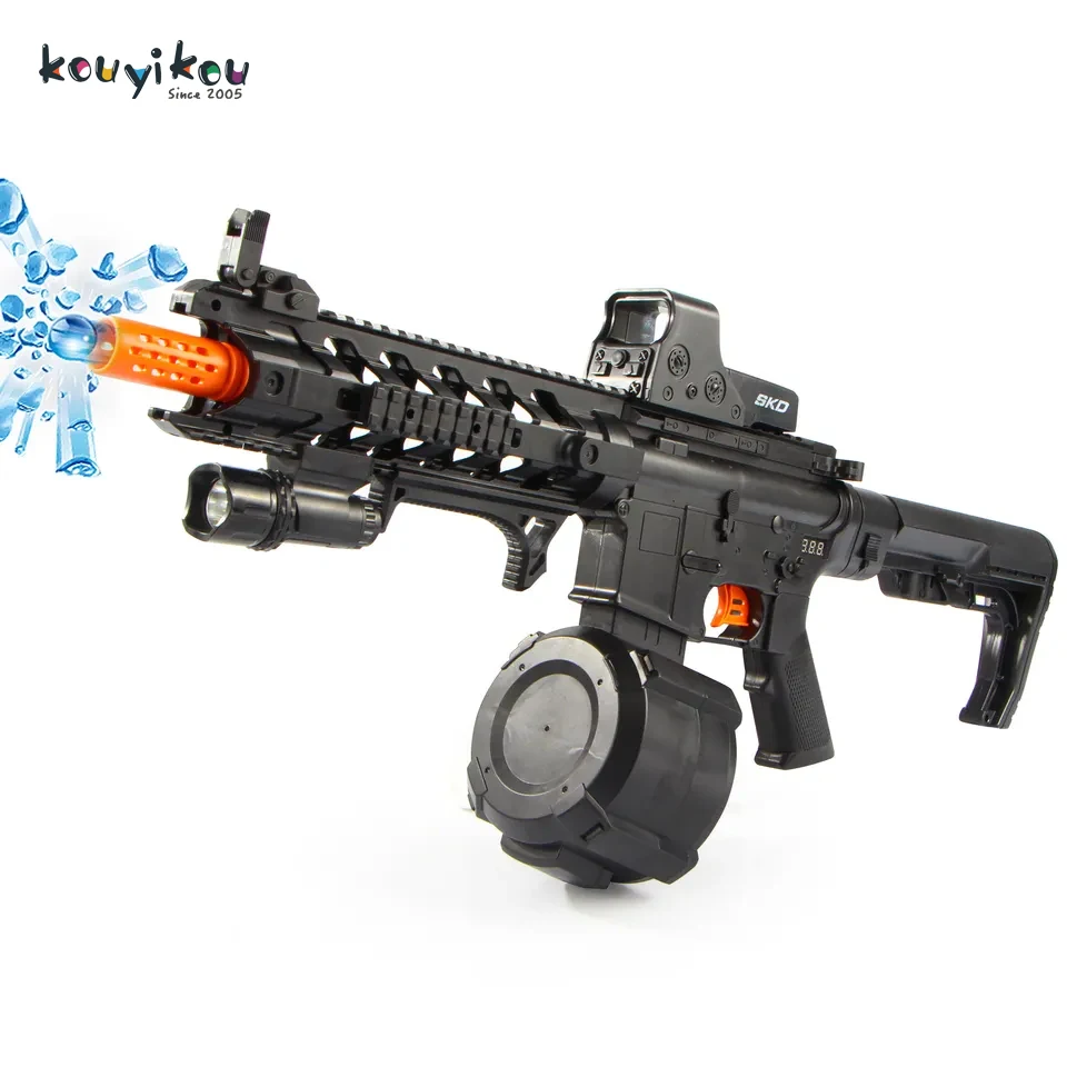 Kids Outdoor Shooting Game M4 Water Gel Bead Jelly Bullet Gel Blaster Electric M416 Soft Bullet ...