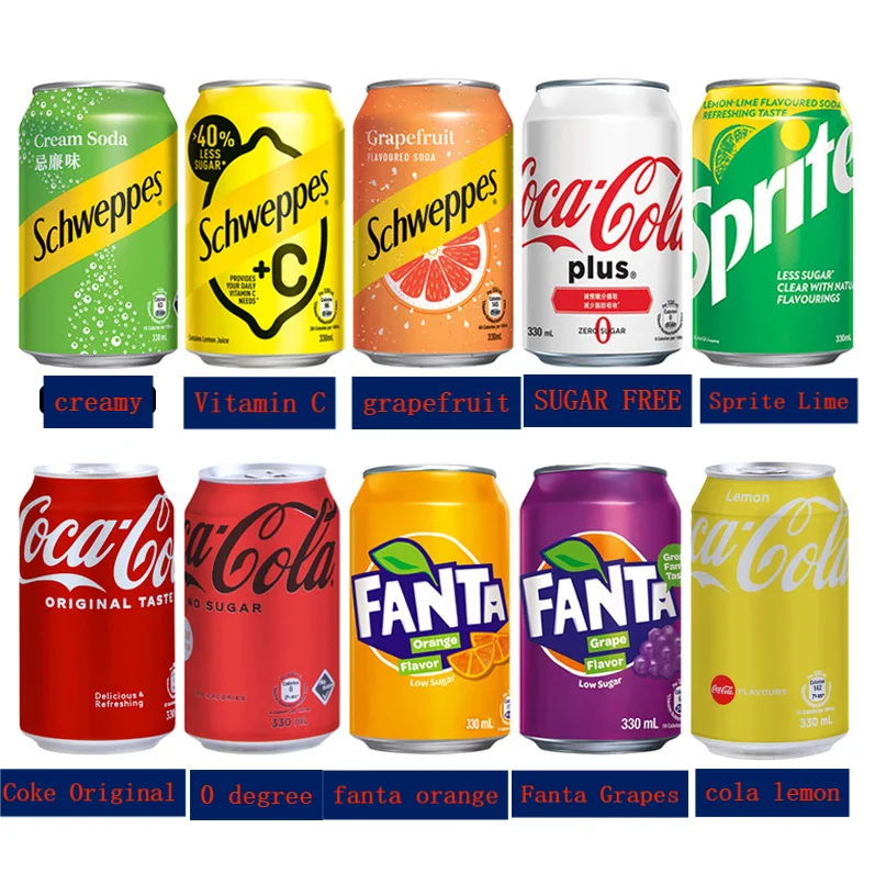 Hong Kong Version Lemon Flavor Cola 330ml Soda Carbonated Drink - Buy ...