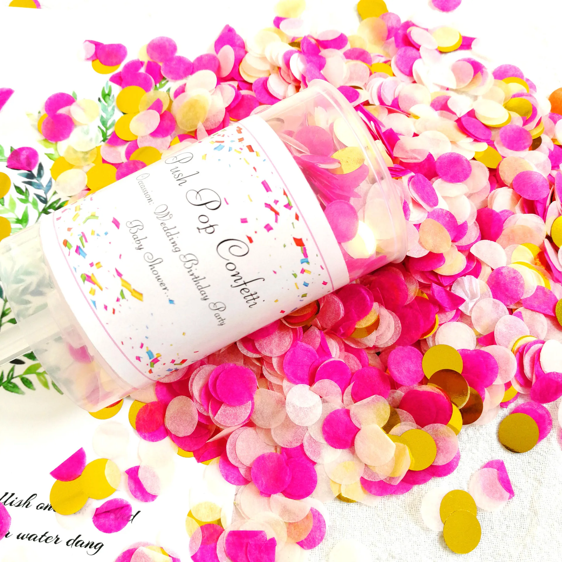 Wedding Bridal Shower Confetti Cannon Customized Party Confetti Poppers ...