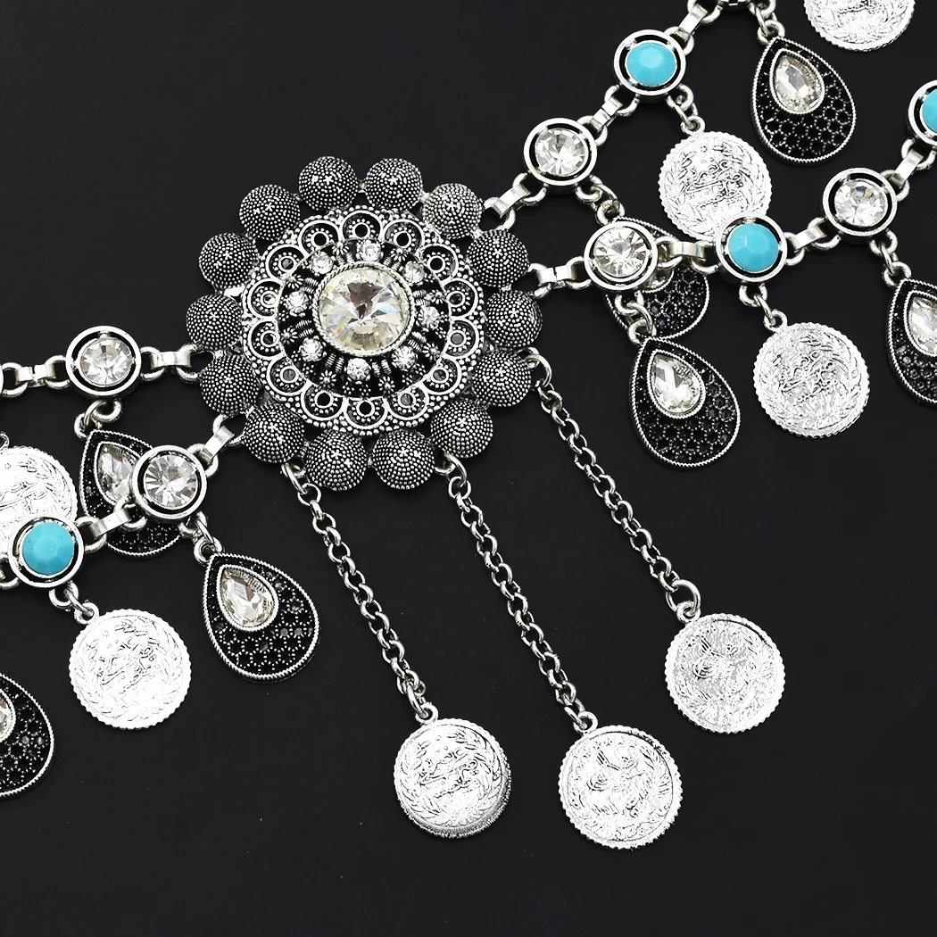 Belly Body Chains Tassel Waist Chain Belt Rhinestone Flower Chain