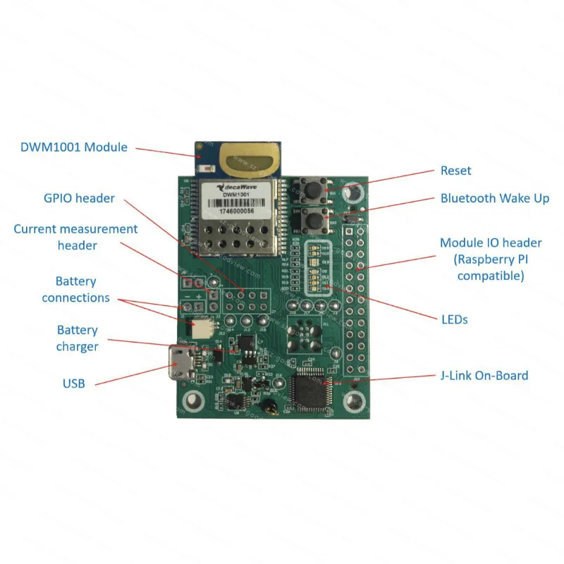 Dwm1001c Module Dwm1001-dev V4.0 Uwb Development Board - Buy Dwm1001c ...