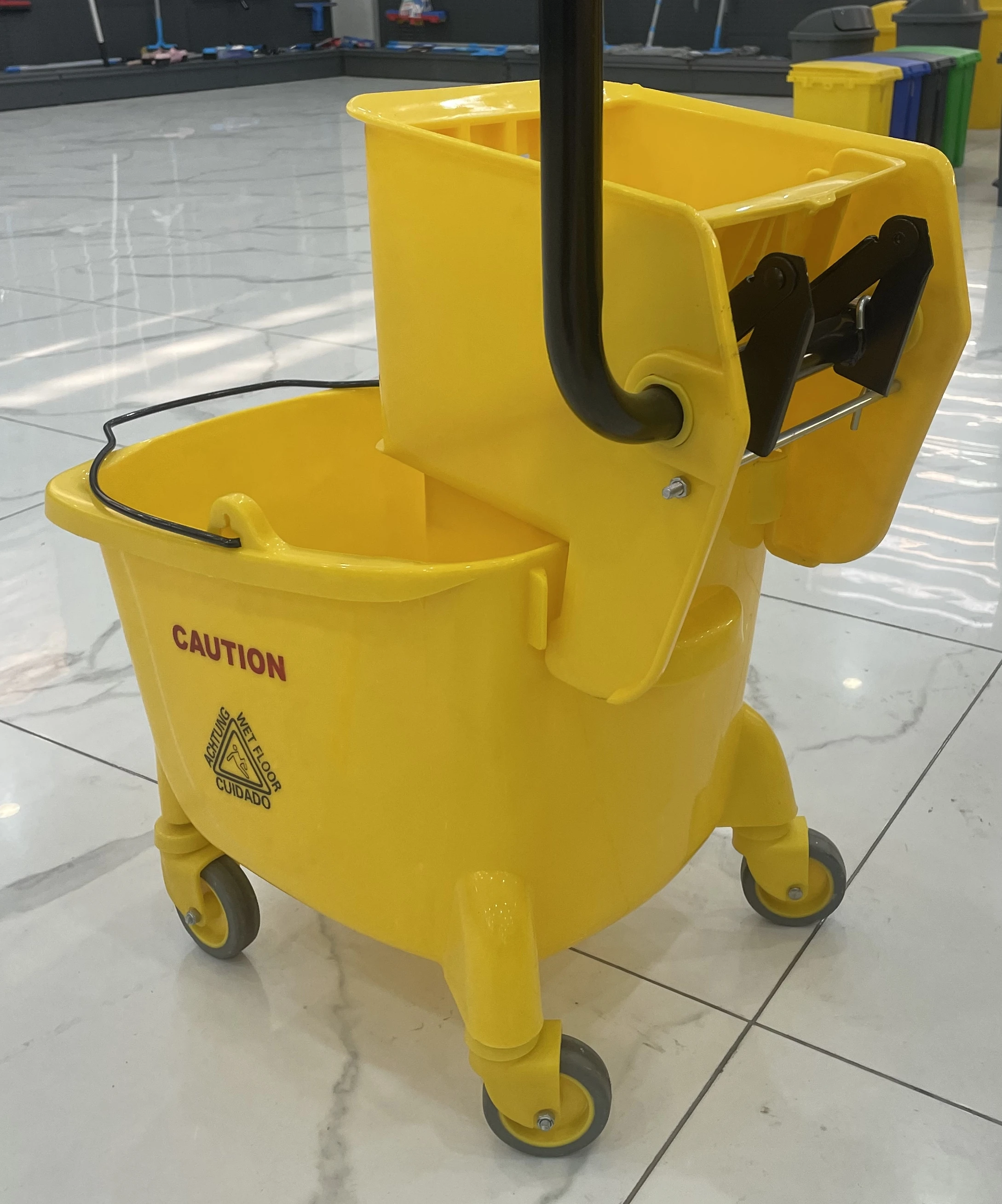 Side down Press Wringer Commercial Mop Buckets & Wringers