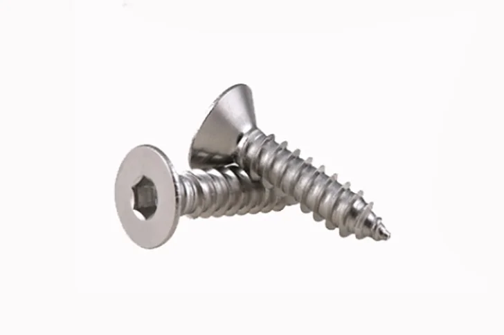 Din En Iso 14586 Sus304 Stainless Steel Hex Socket Countersunk Head Tapping Screw Countersunk ...