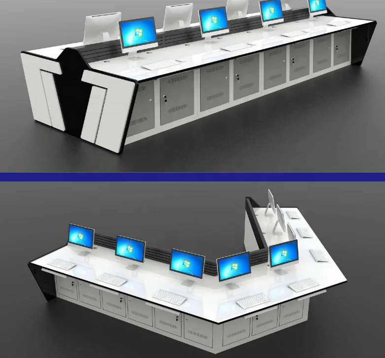 Laboratory Console Table Control Center Desk Platform Dispatching Room ...