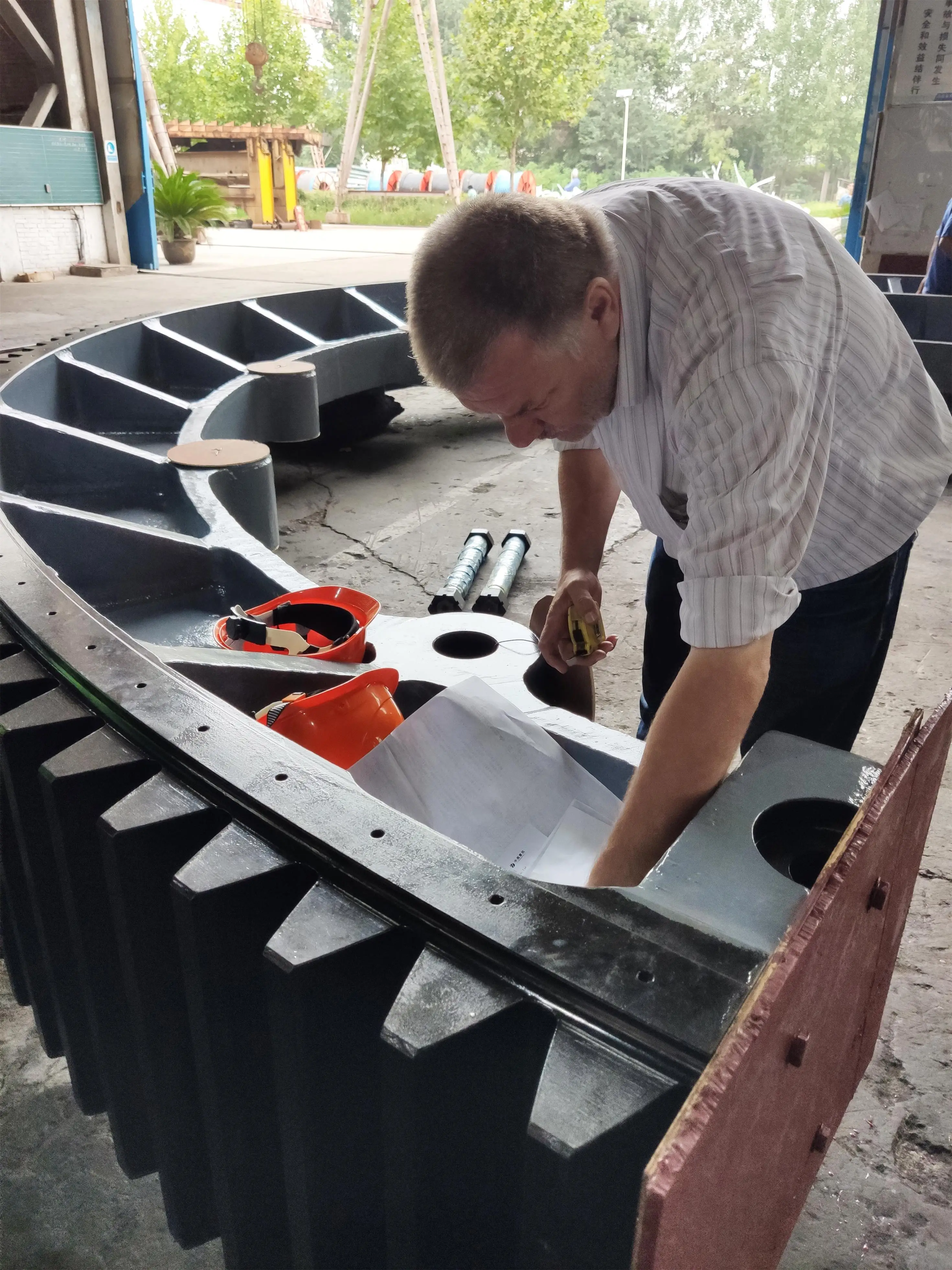 Heavy Duty Lathe Machining Spur Split Girth Gear/rotary Kiln Casting ...