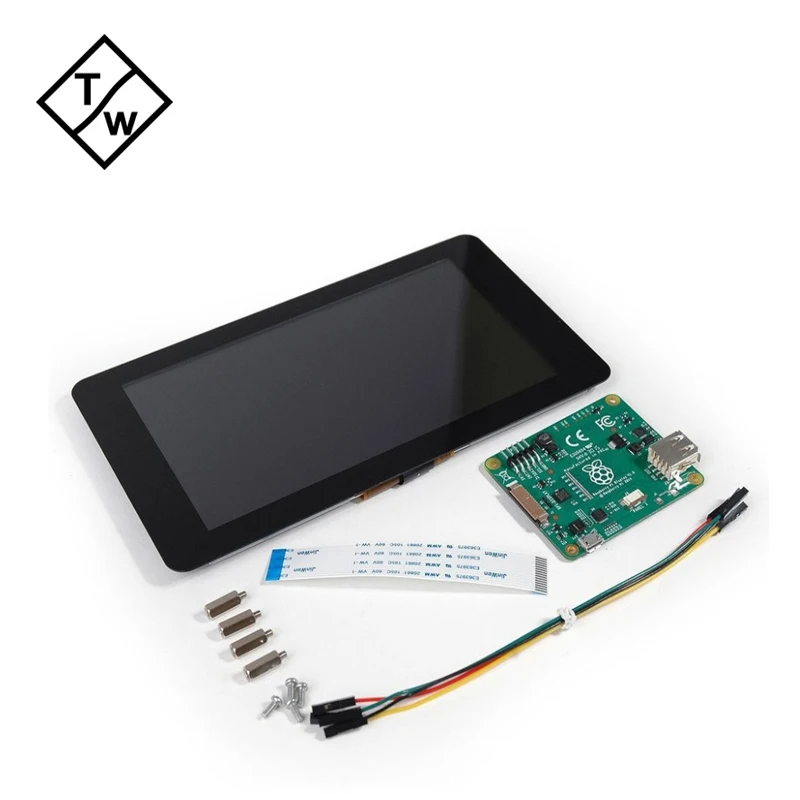 Official Raspberry Pi 4b/3b+ Touchscreen 7 Inch Lcd Touch Screen ...