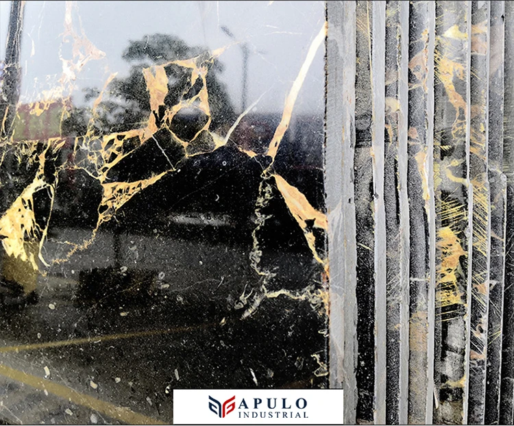 Athens Portor Marble Calcite Portoro Brown Black And Golden Potro ...