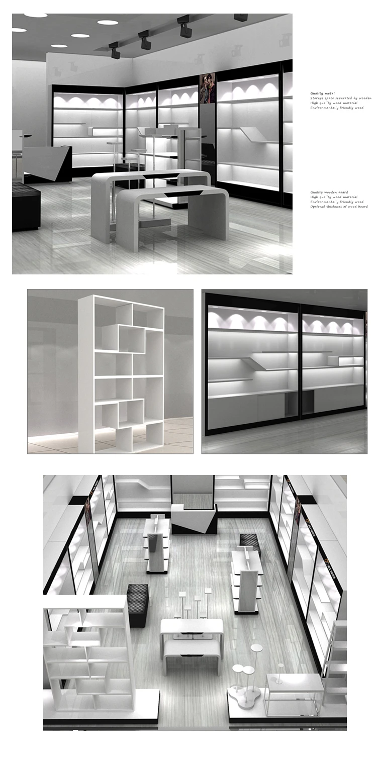 Luxury Handbag Shop Interior Design - Bag Wall Rack Display