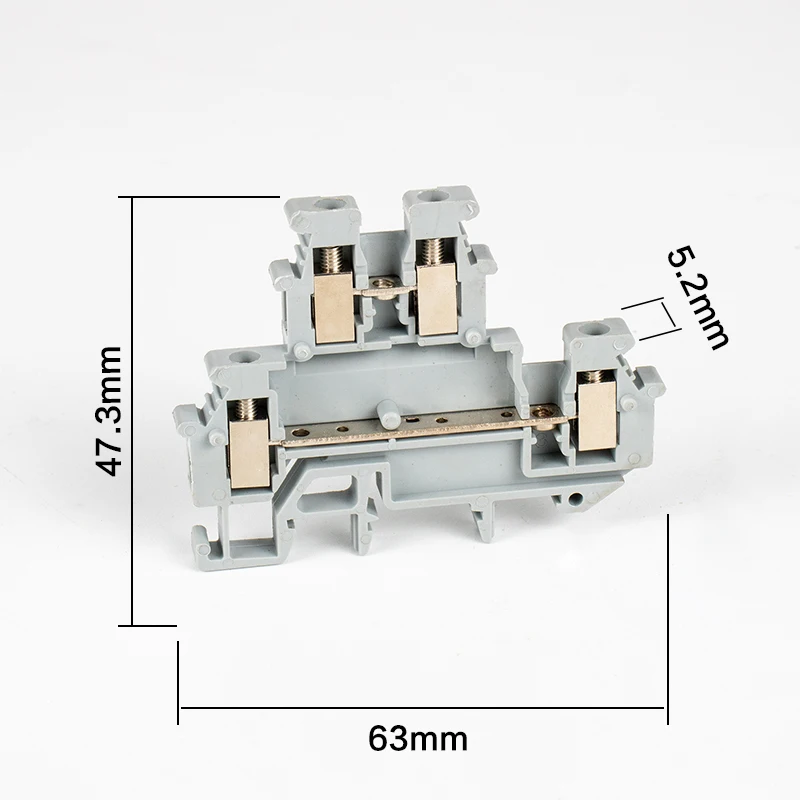 2.5mm Double Layer Screw Terminal Blocks Mbkkb2.5-la - Buy Double Layer ...
